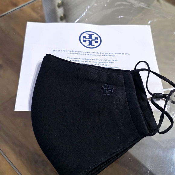 Tory Burch | Accessories | Tory Burch Elegant Black Mask | Poshmark